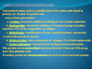 Amino acids structure classification & function by KK Sahu sir | PPT