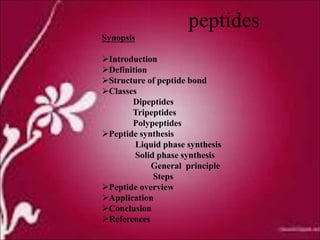 Peptide by KK Sahu sir | PPT