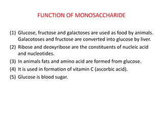 Monosaccharide by KK Sahu sir | PPTX