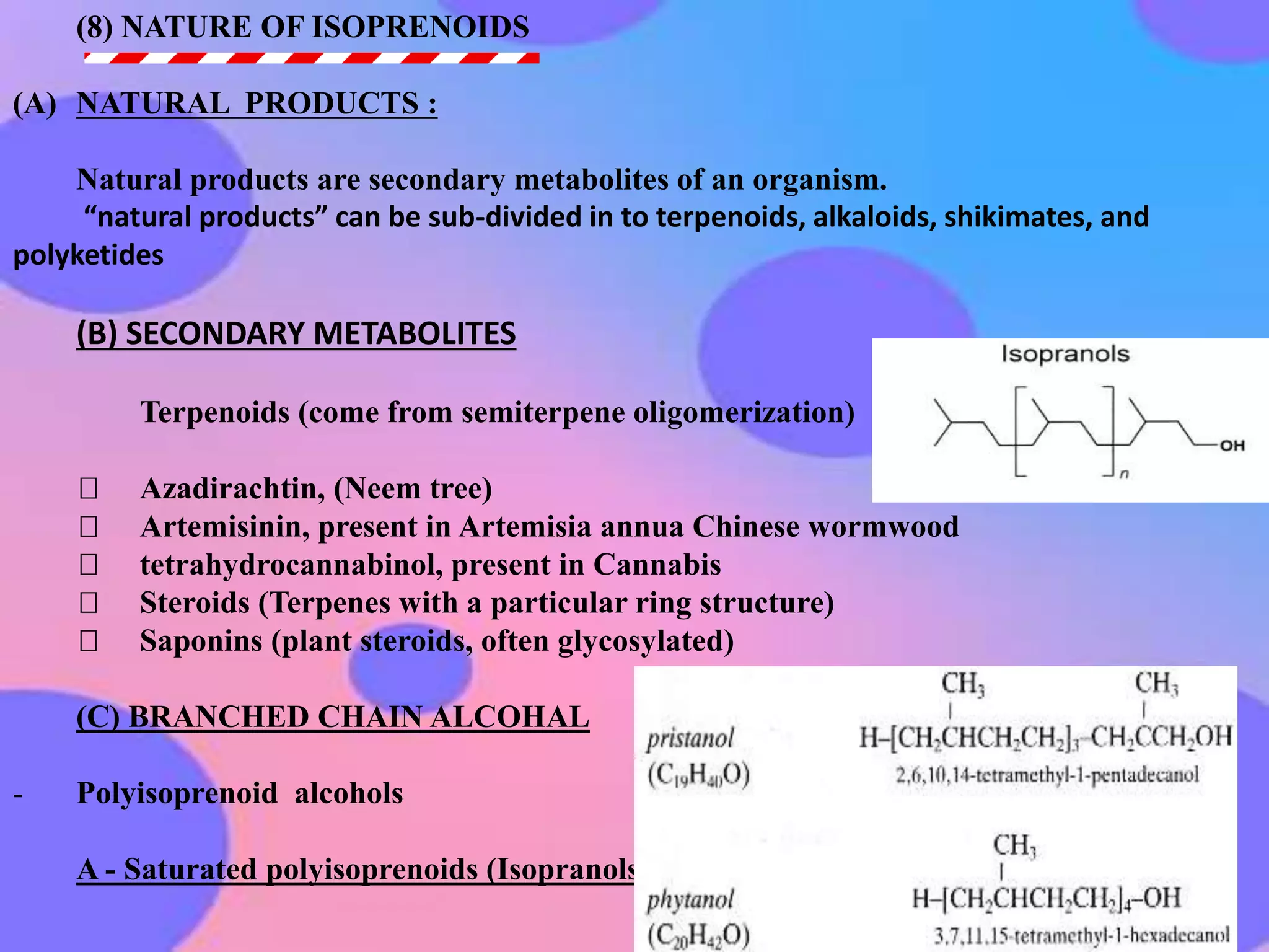 Isoprenoides by KK Sahu sir | PPT