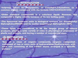 Isoprenoides by KK Sahu sir | PPT