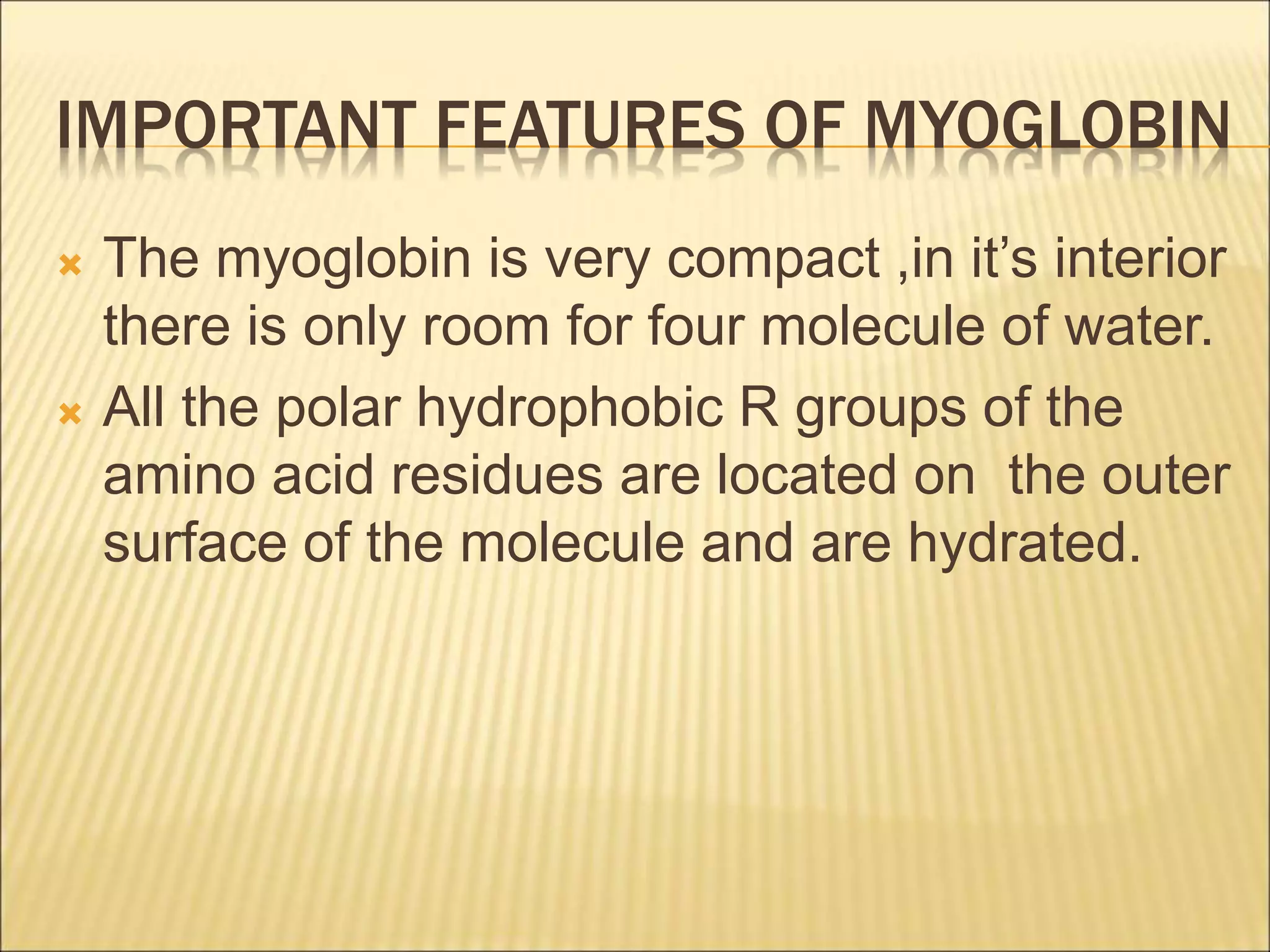 Myoglobin by KK Sahu sir | PPT