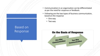 Types of Business Communication | PPTX