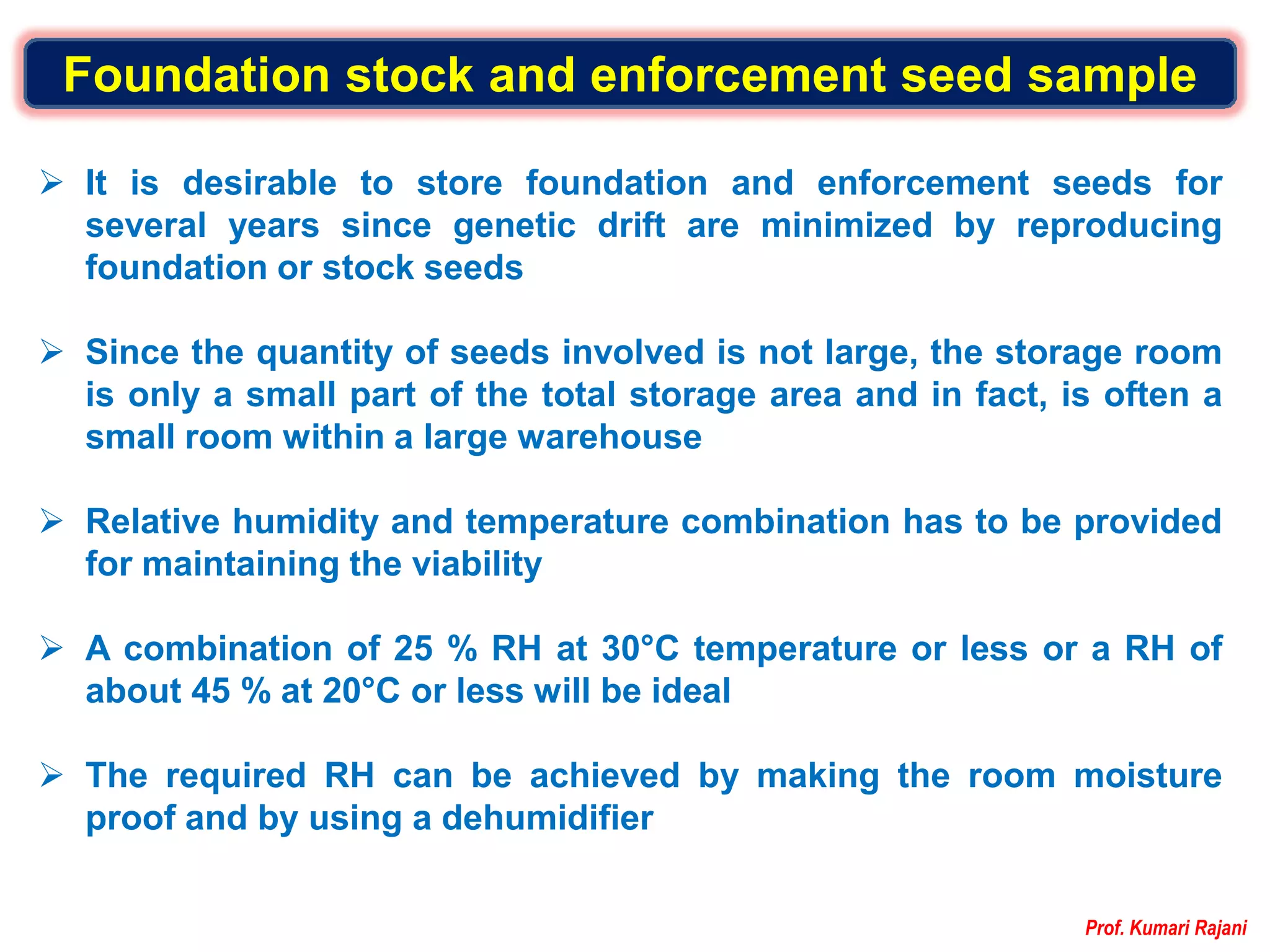 Principles of seed storage | PDF