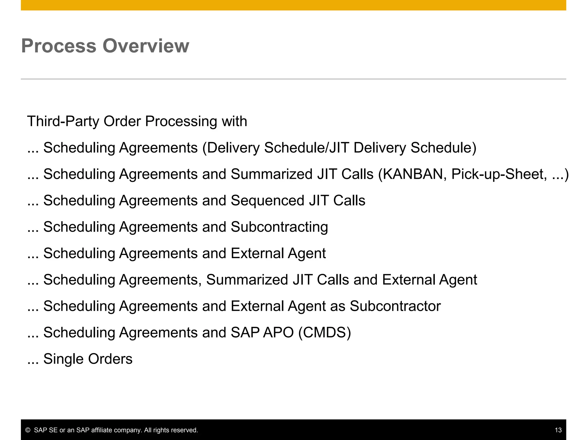 SAP Third party scenarios _automatives | PDF