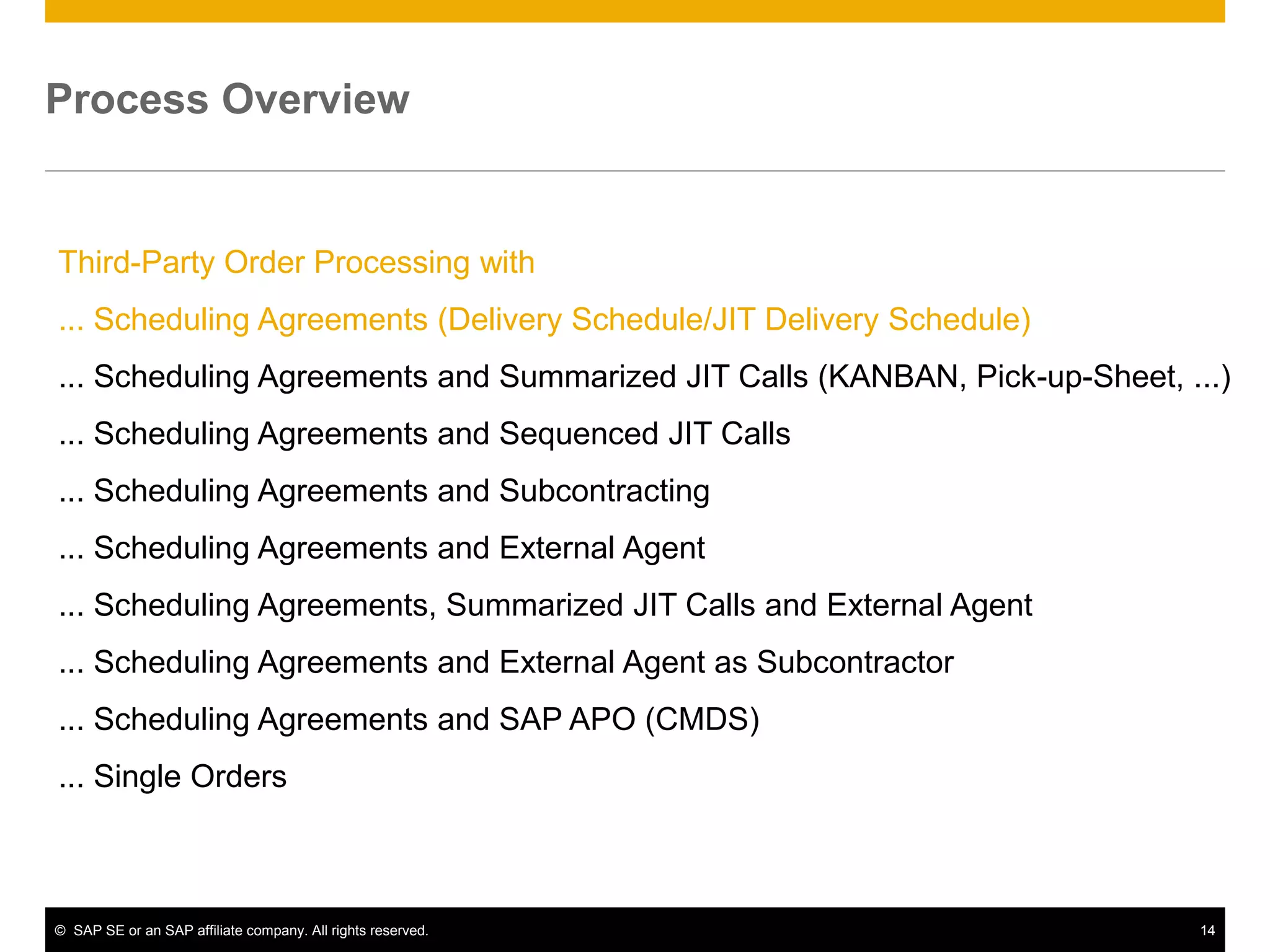 SAP Third party scenarios _automatives | PDF