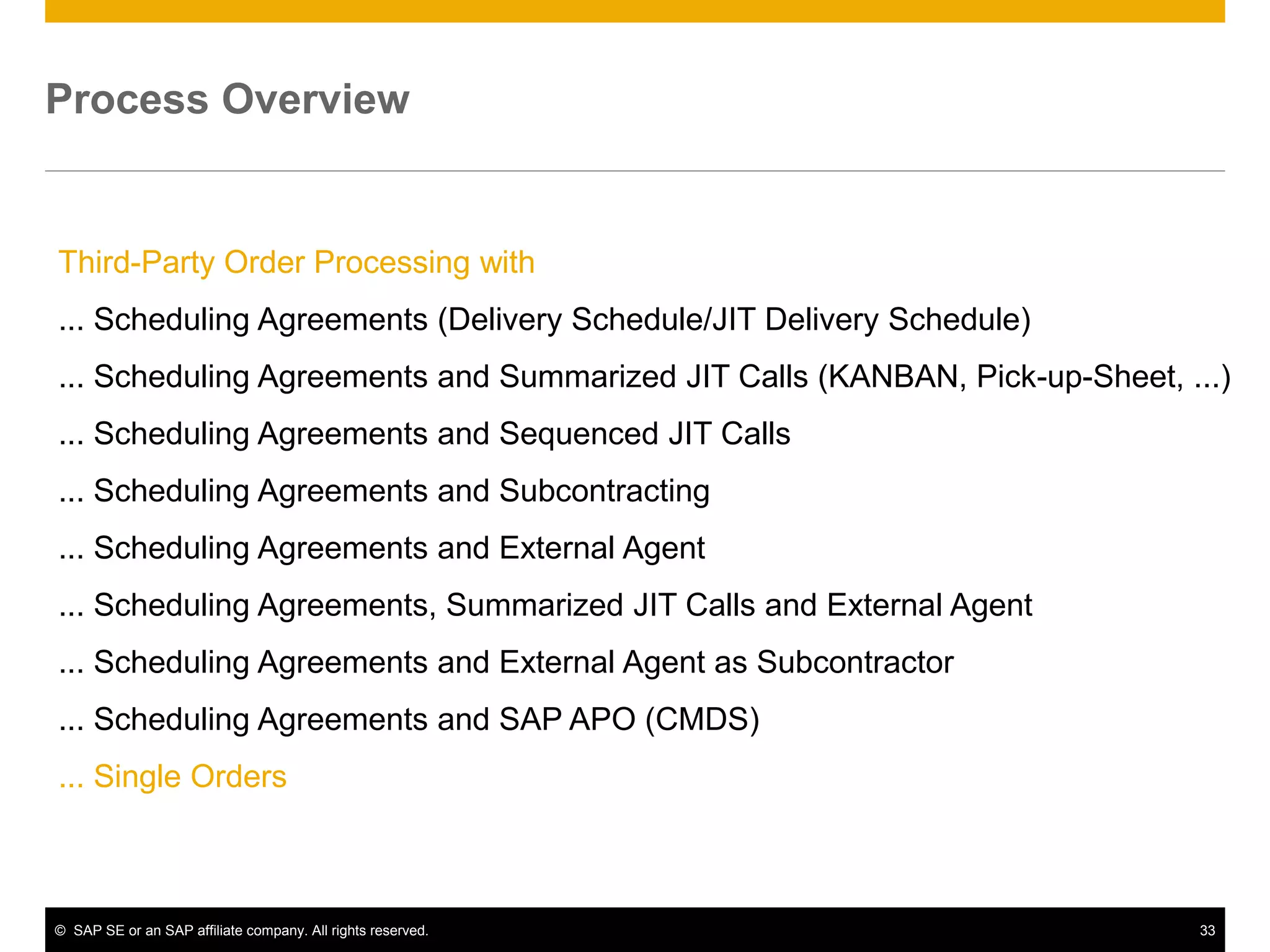SAP Third party scenarios _automatives | PDF