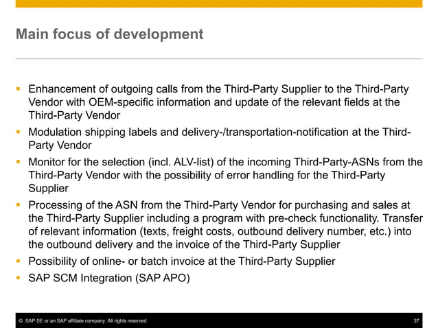 SAP Third party scenarios _automatives | PPT