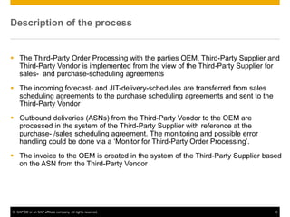 SAP Third party scenarios _automatives | PDF