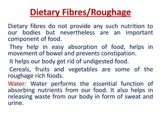 COMPONENTS OF FOOD | PPTX