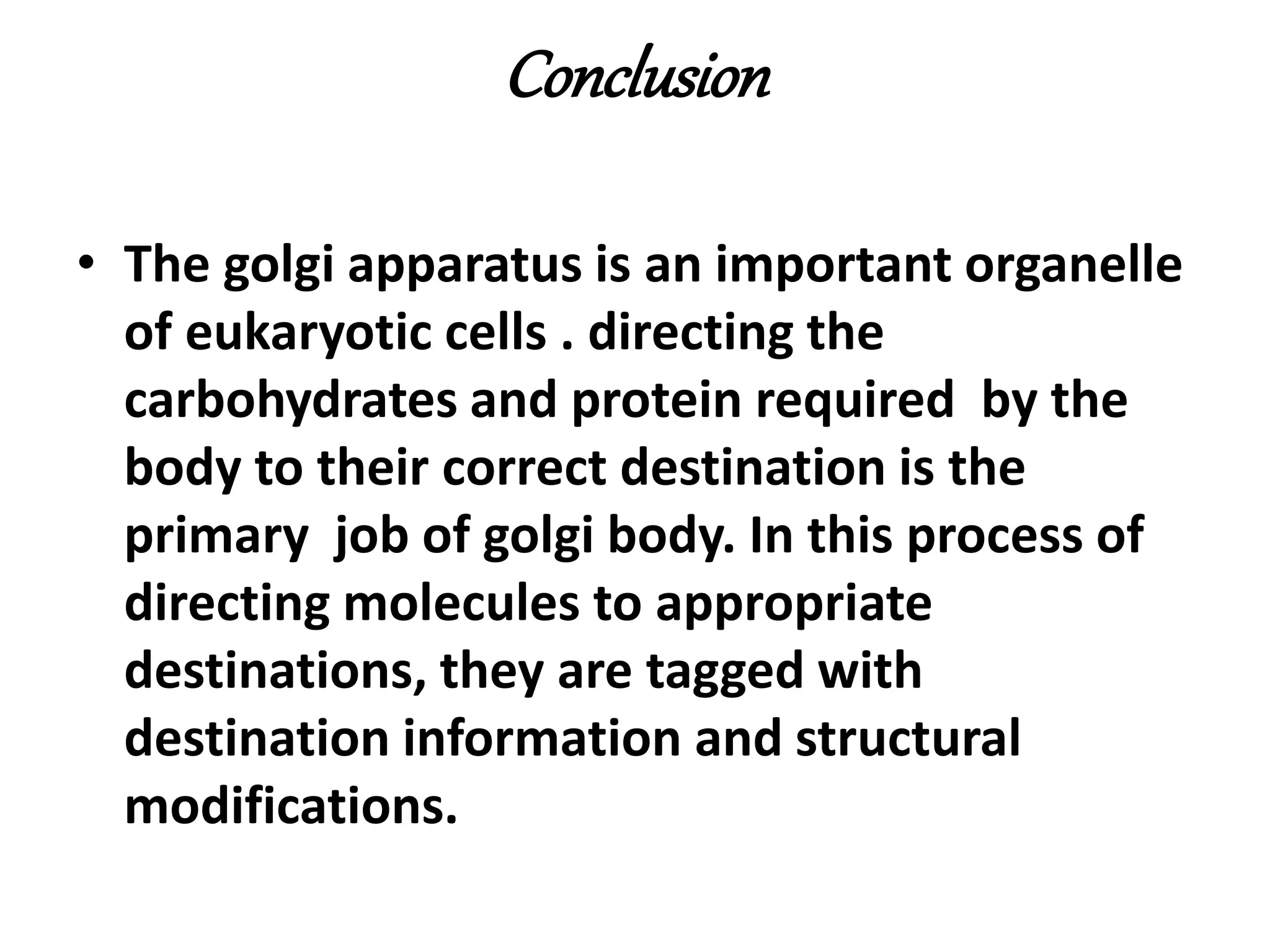 Function of golgi complex By KK Sahu Sir | PPT