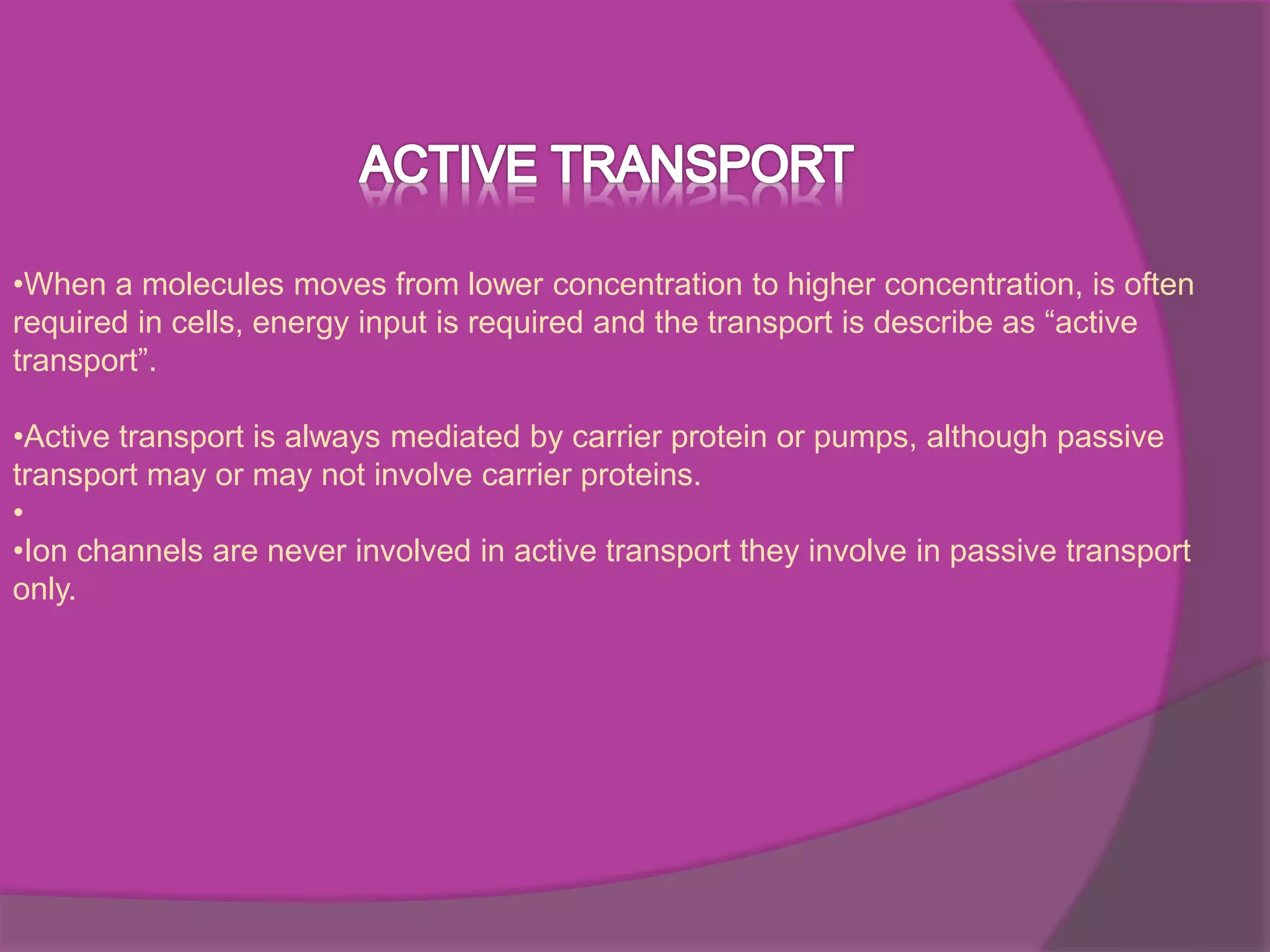 Transport of nutrients By KK Sahu Sir | PPT