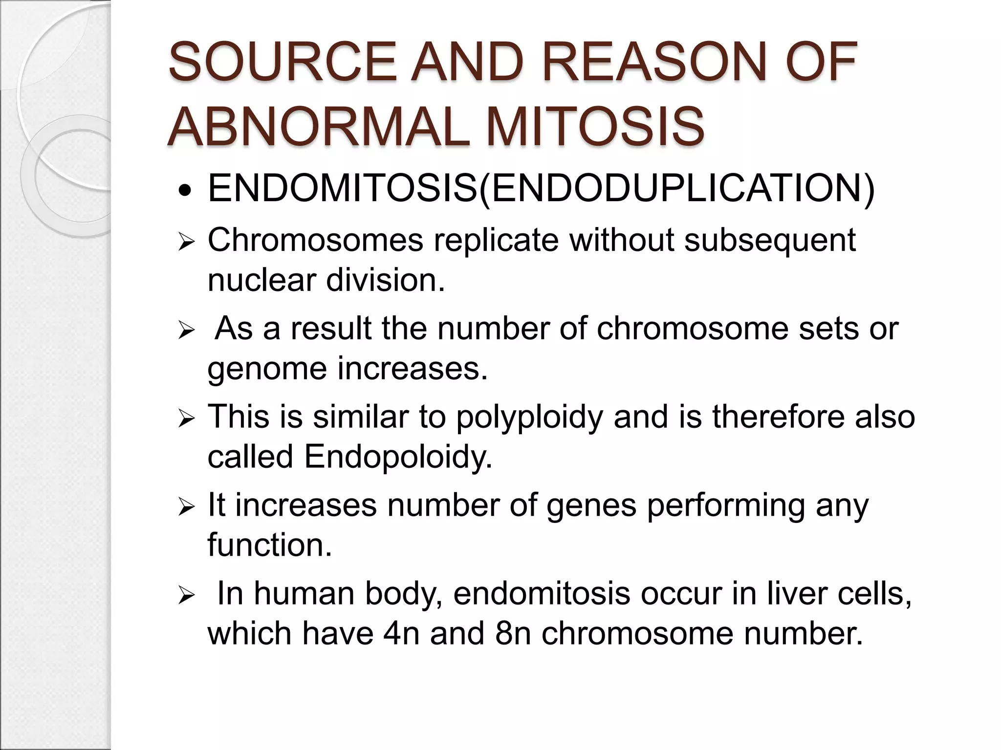 Abnormalities 0f mitotis By KK Sahu Sir | PPT