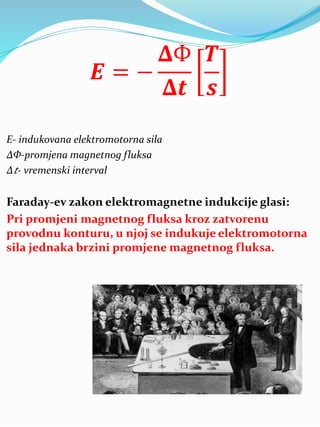 Faradejev zakon elektromagnetne indukcije | PPTX