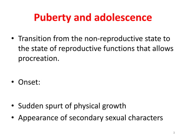 Puberty Menopause Pptx