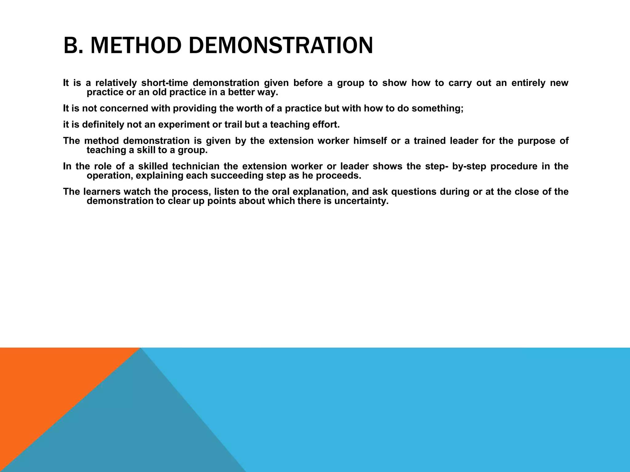 Extension Teaching Methods | PPTX
