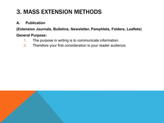Extension Teaching Methods | PPTX