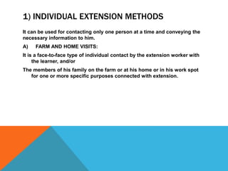 Extension Teaching Methods | PPTX
