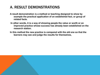 Extension Teaching Methods | PPTX