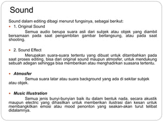 2.1 apa itu video editing &memahami camera angel | PPTX