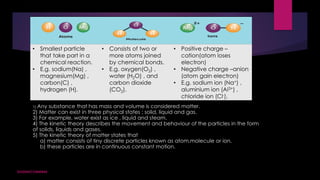 2.1 Concept of Matter | PDF