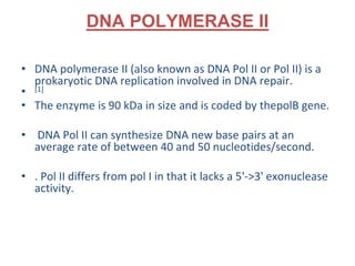 Enzyme involved in DNA replication | PPTX