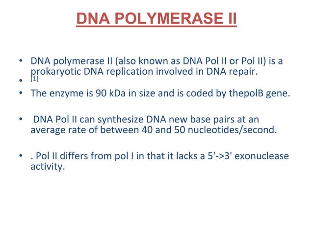 Enzyme involved in DNA replication | PPTX