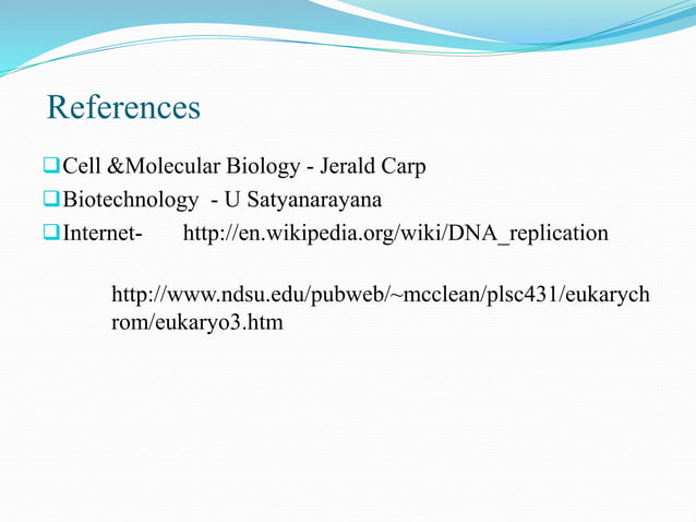 Eukaryotic DNA replication by kk sahu | PPT