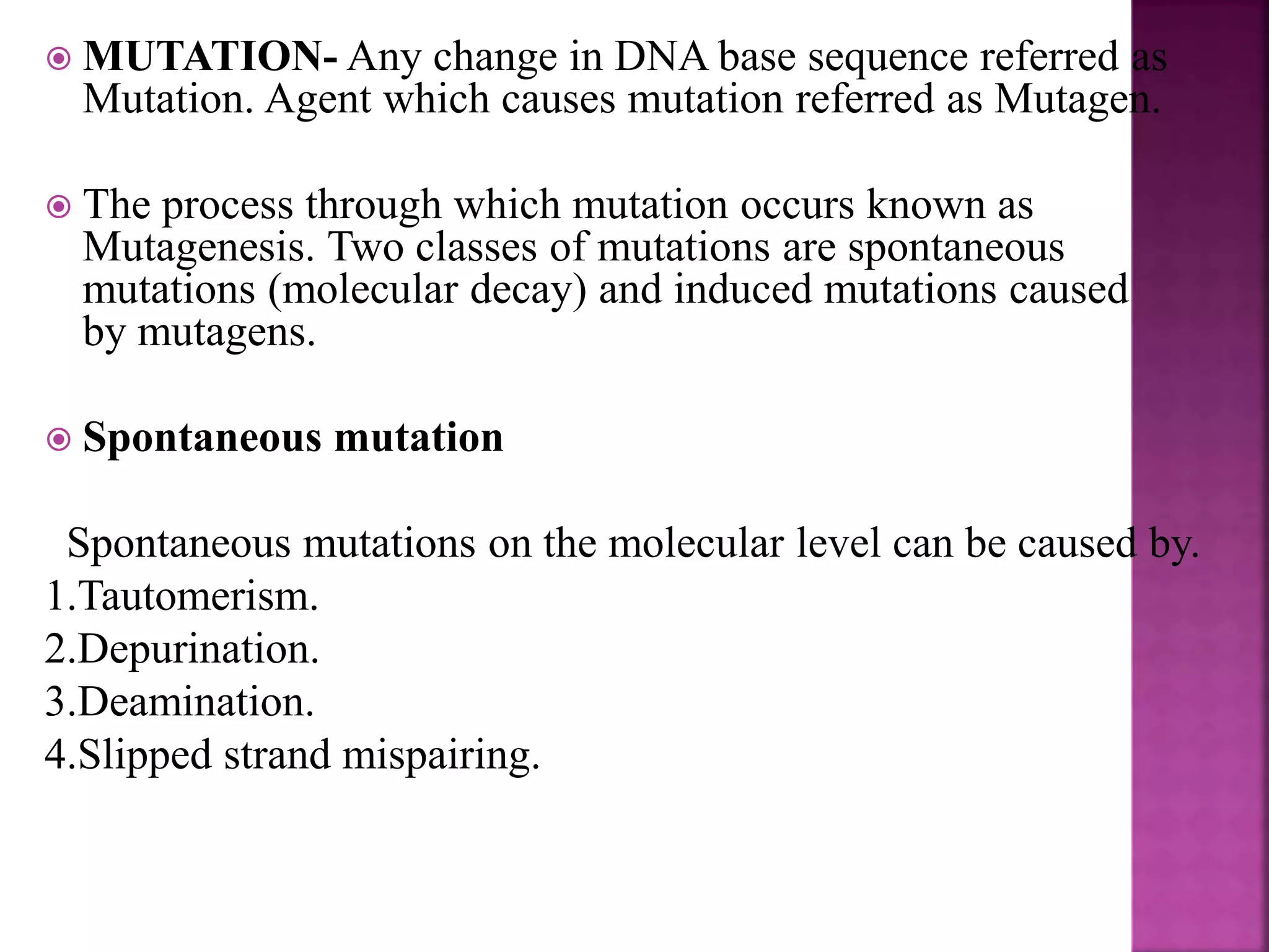 DNA damage, types by kk sahu | PPTX