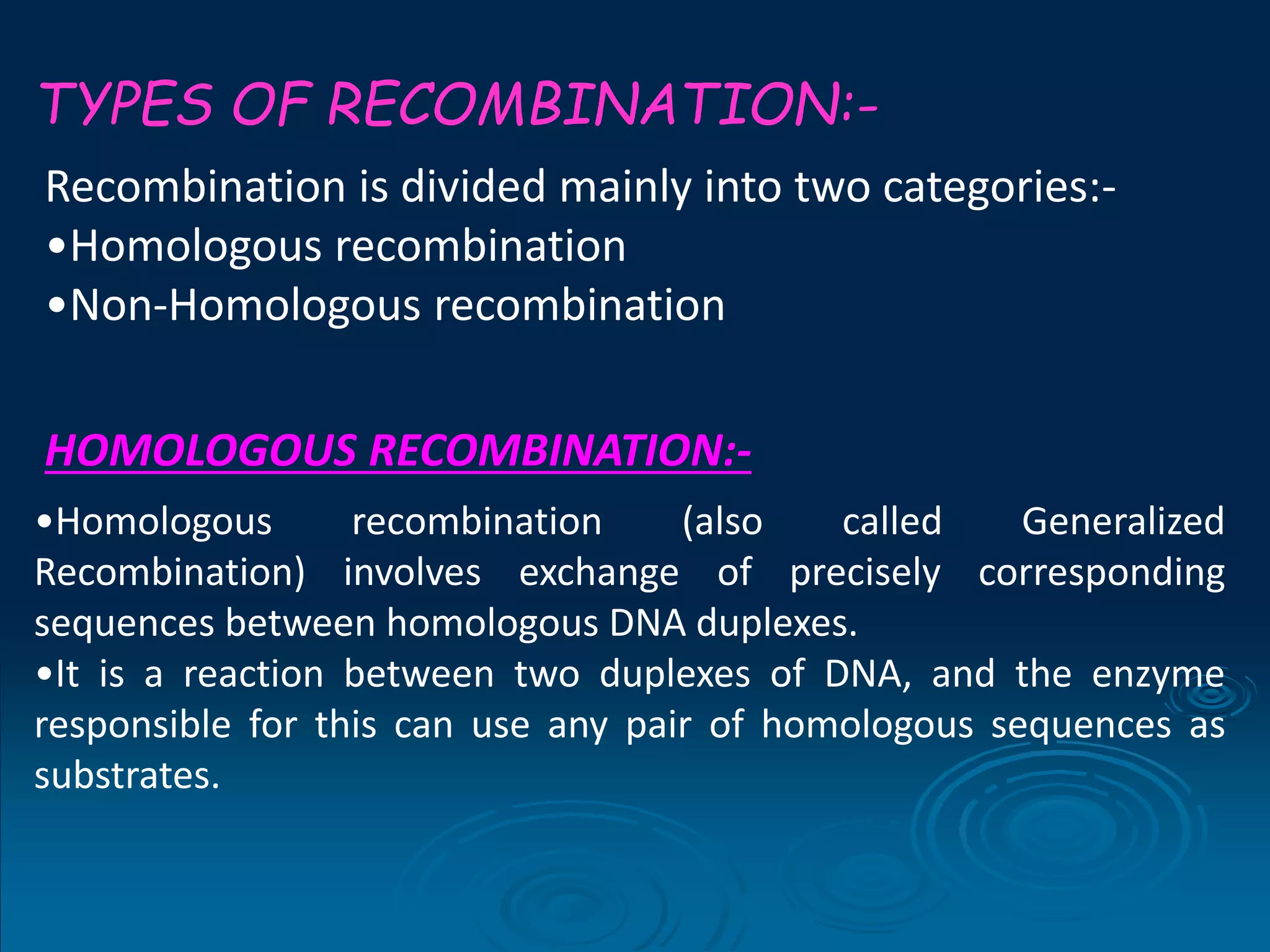DNA repair and recombination | PPT