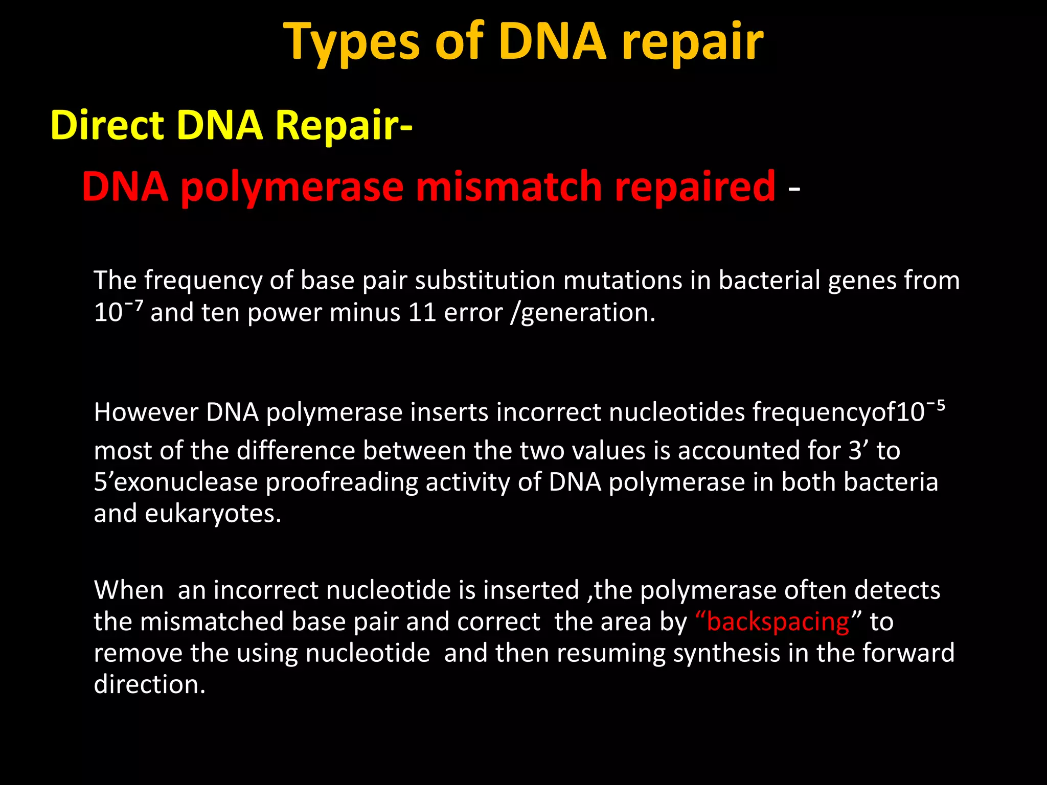 DNA repair by k sahu | PPTX