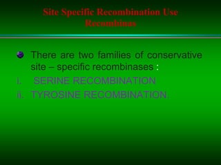 Reconbinase by kk sahu | PPT