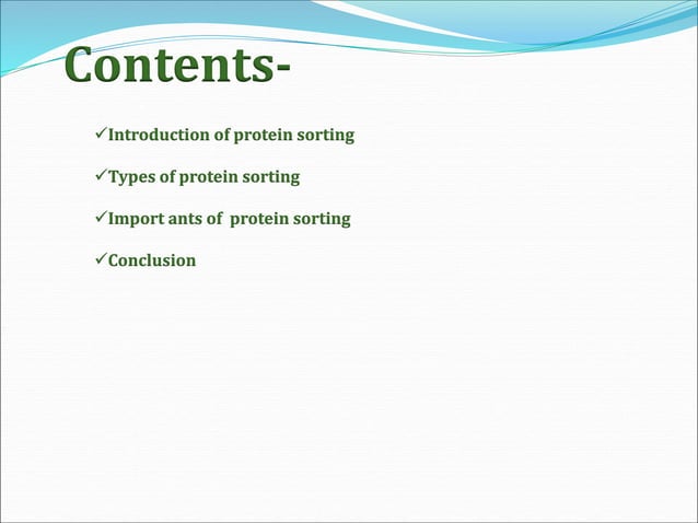 Protein sorting and targeting | PPT