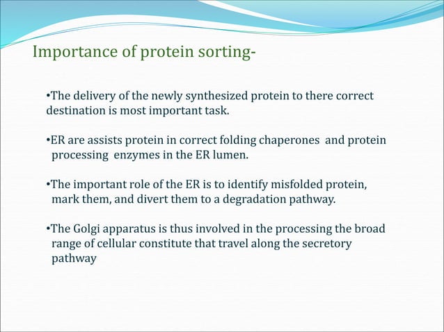 Protein sorting and targeting | PPT