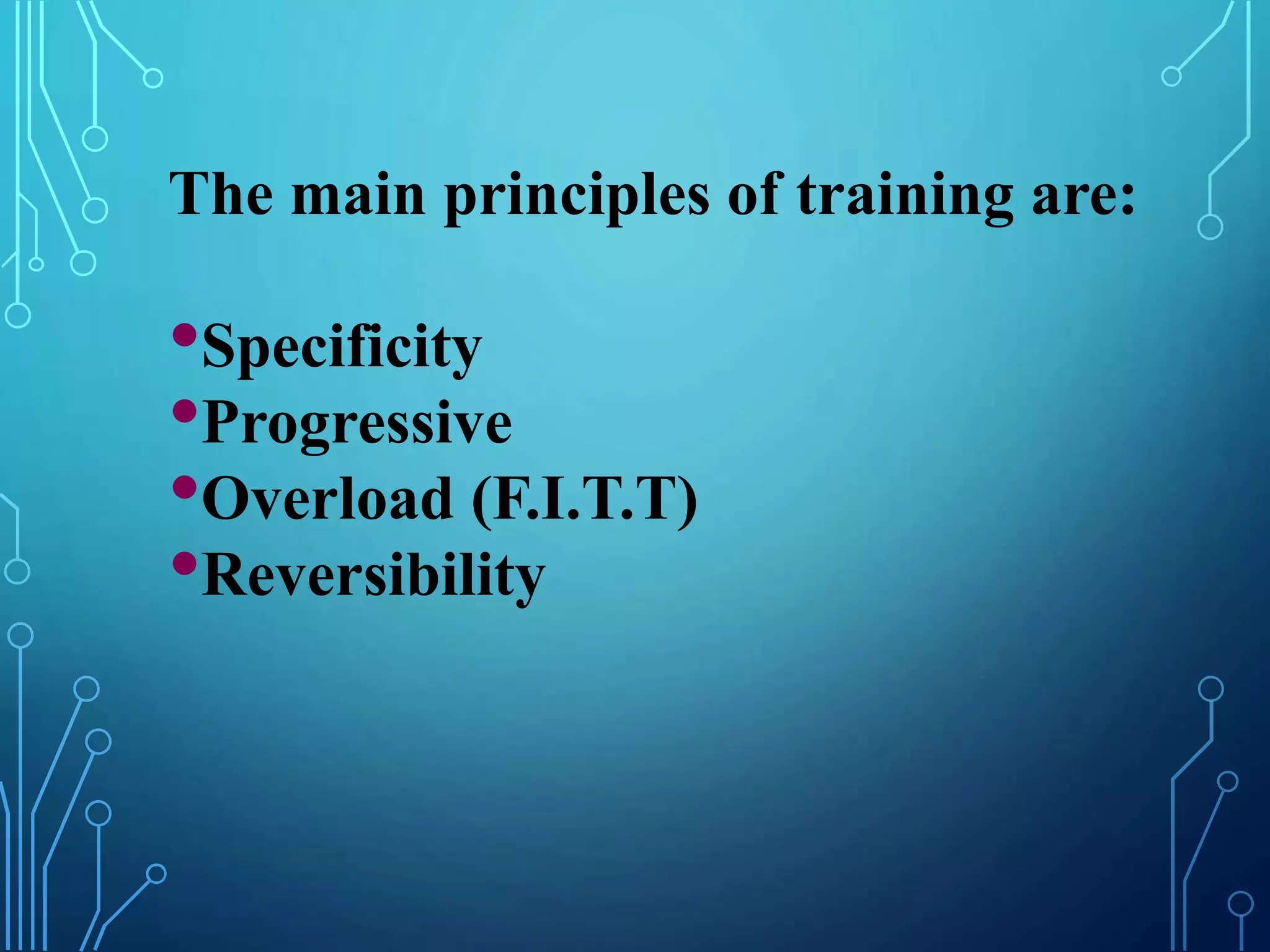 Principle of training | PPT