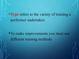Principle of training | PPT