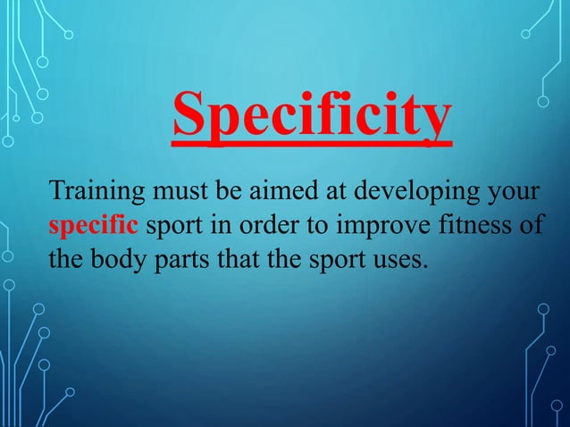 Principle of training | PPT