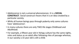 2.5 concept of adolescence - THOP | PPT