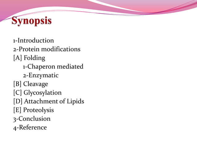Co And Post Translation Modification By Ppt