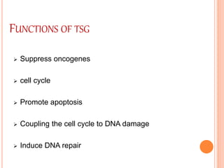 tumor suppressor gene, prb, p53 | PPT