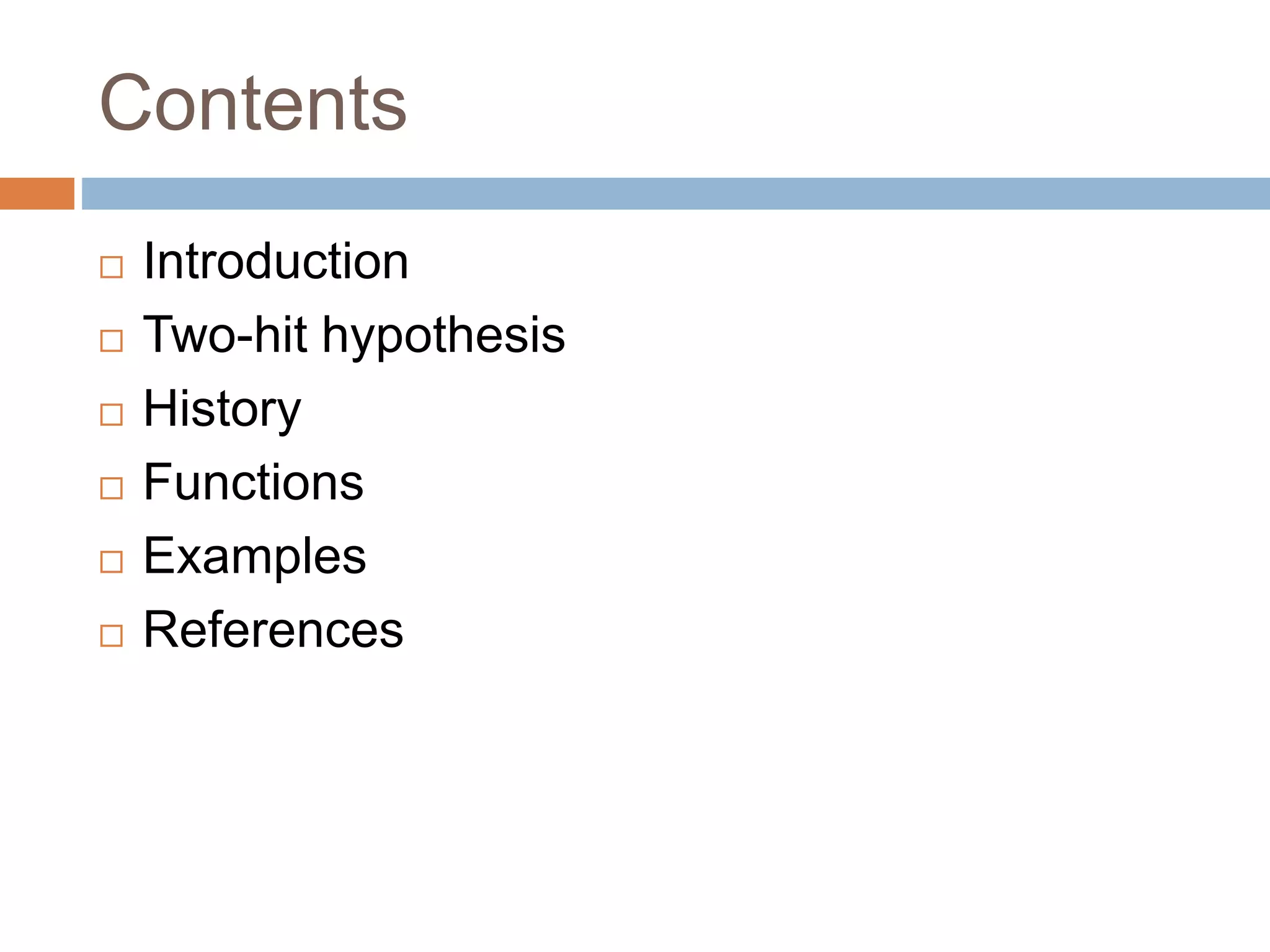 tumor suppresor genes | PPTX