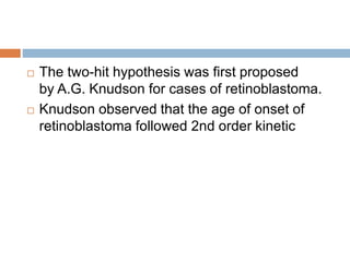 tumor suppresor genes | PPTX