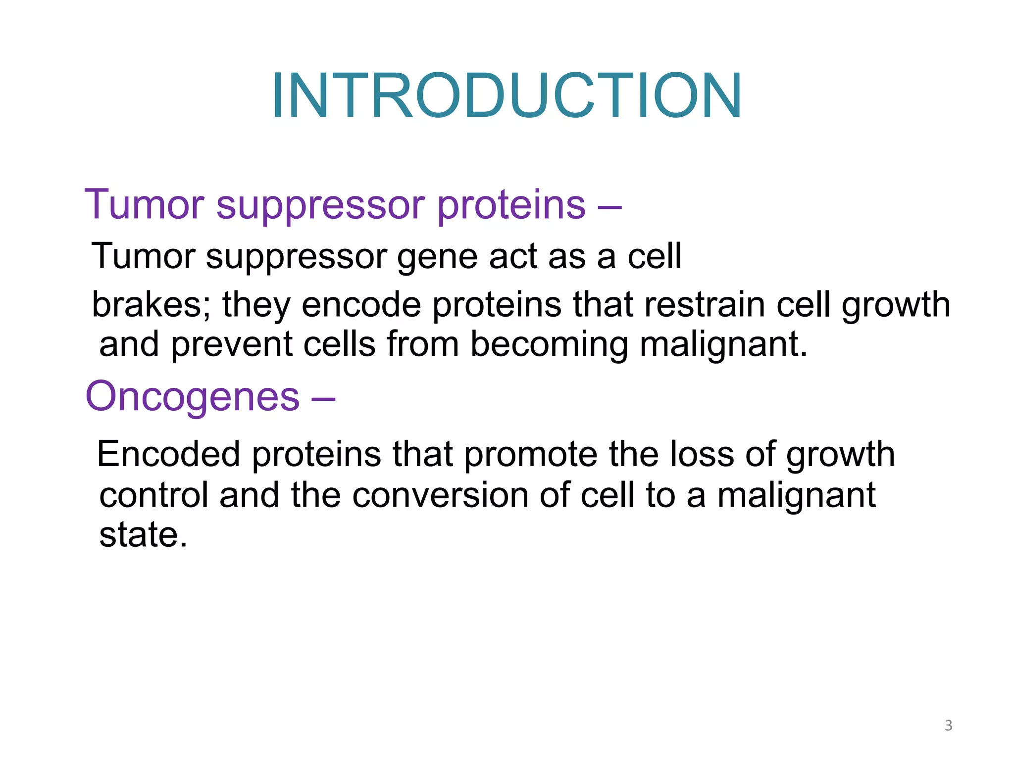 tumor suppressor gene, prb, p53 gene | PPTX
