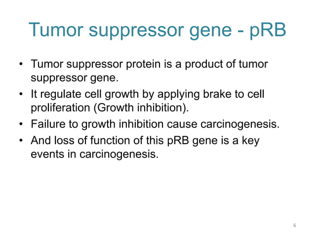 tumor suppressor gene, prb, p53 gene | PPTX | Cancer | Diseases and ...