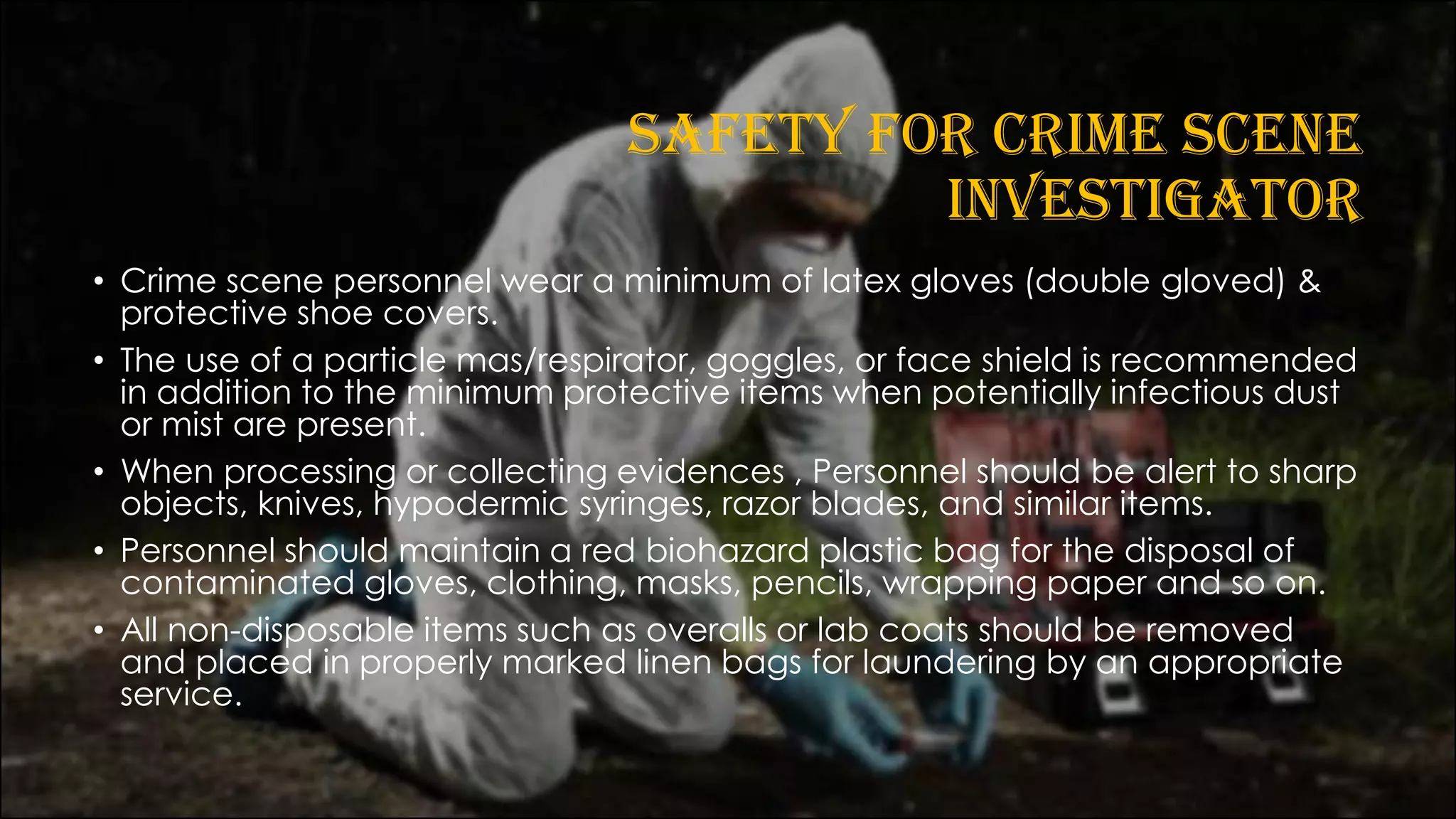 Crime scene management | PDF