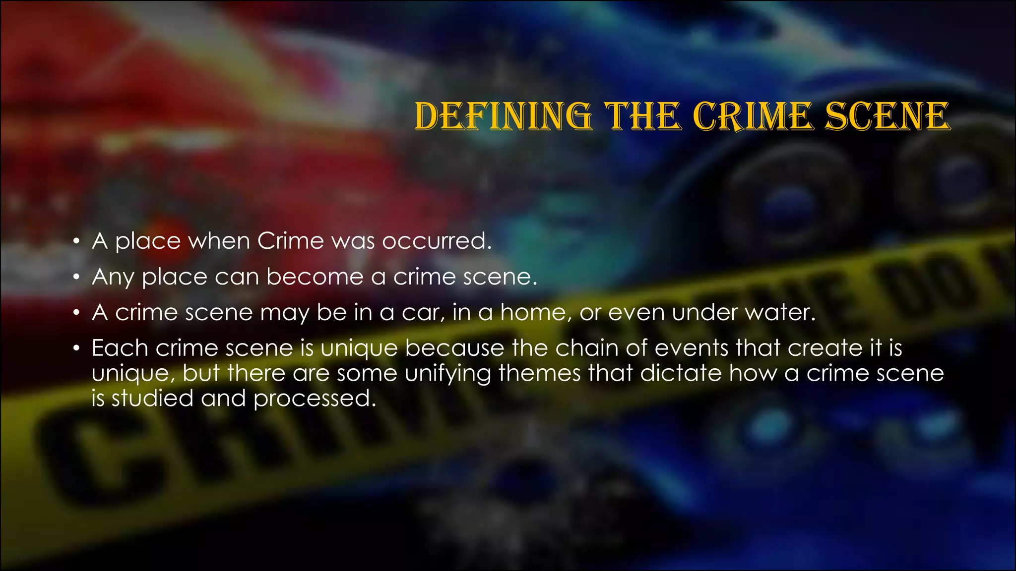 Crime scene management | PDF