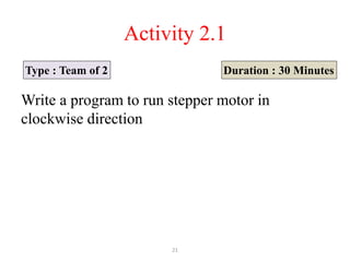 Arduino Interfacing with different sensors and motor | PPTX