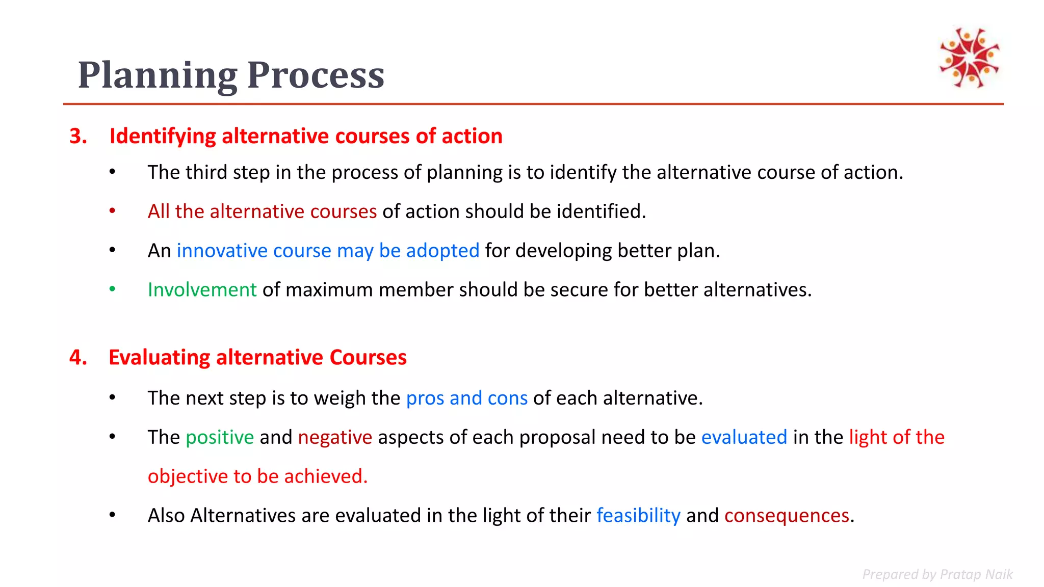 Planning Process : XII Business Studies | PPTX