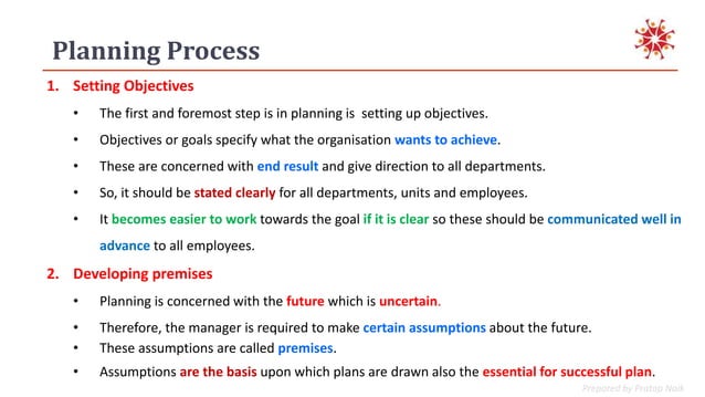 Planning Process : XII Business Studies | PPT