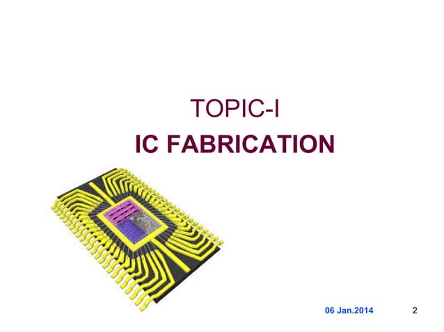 2.ic fabrication | PDF | Chemistry | Science